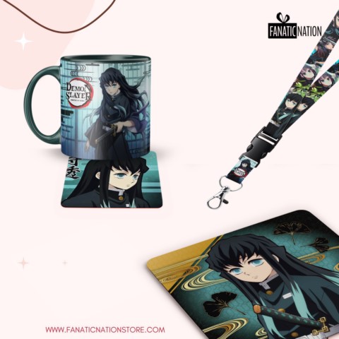 Pack Muichiro Tokito – Demon Slayer Modelo #01 (Taza, posavaso, mouse ...